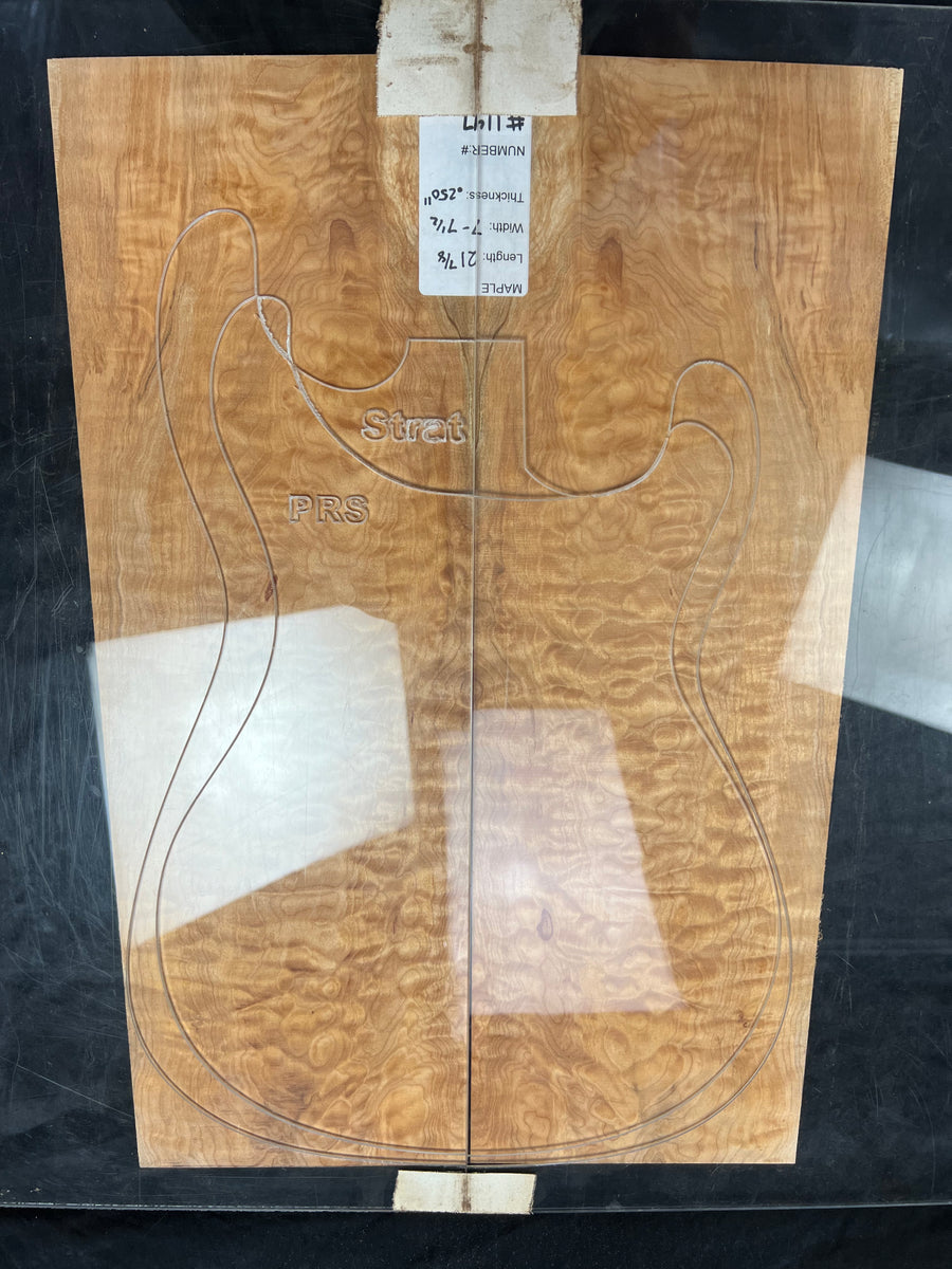 #1147 Quilted Maple Instrument Set