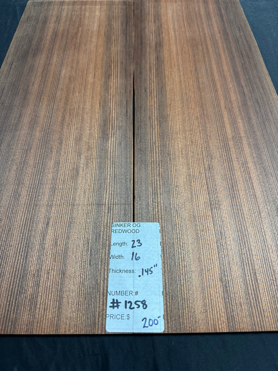 #1258 Sinker Old Growth Redwood Instrument Set