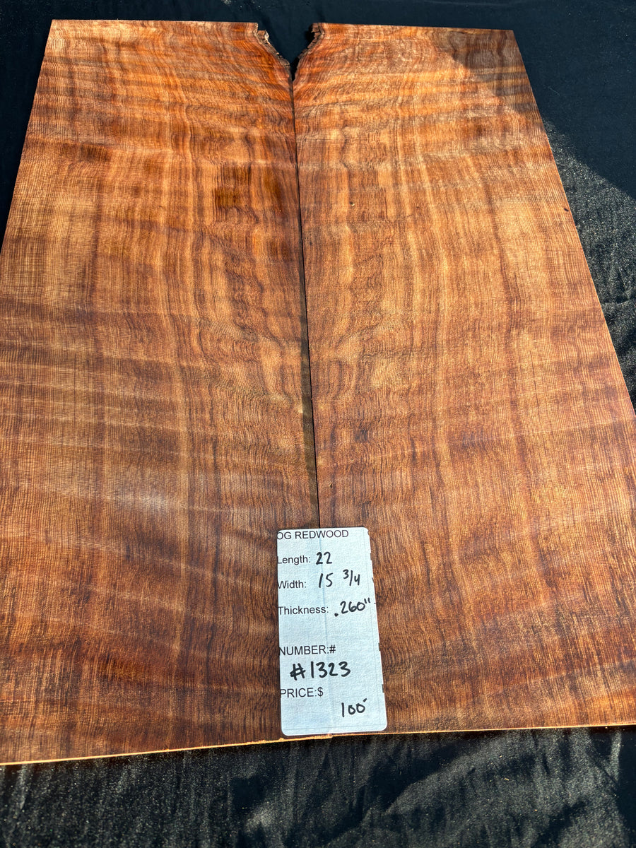 #1323 Curly Redwood Instrument Set