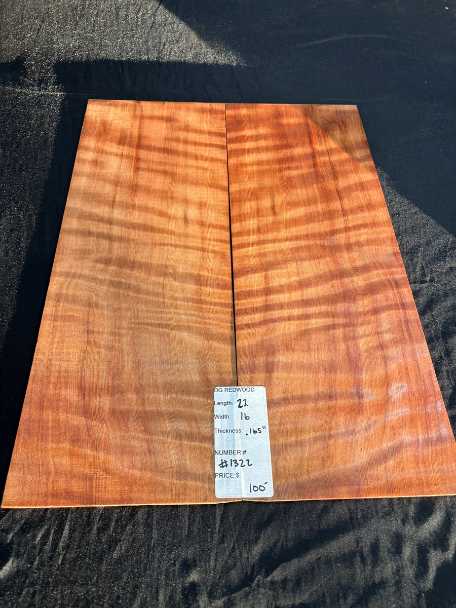 #1322 Curly Redwood Instrument Set