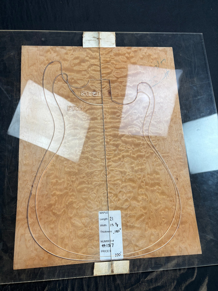 #1317 Quilted Maple Instrument Set